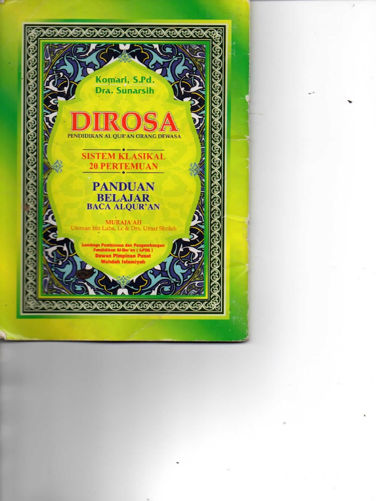 DIROSA-Pendidikan Al-Qur'an Orang Dewasa | PDF