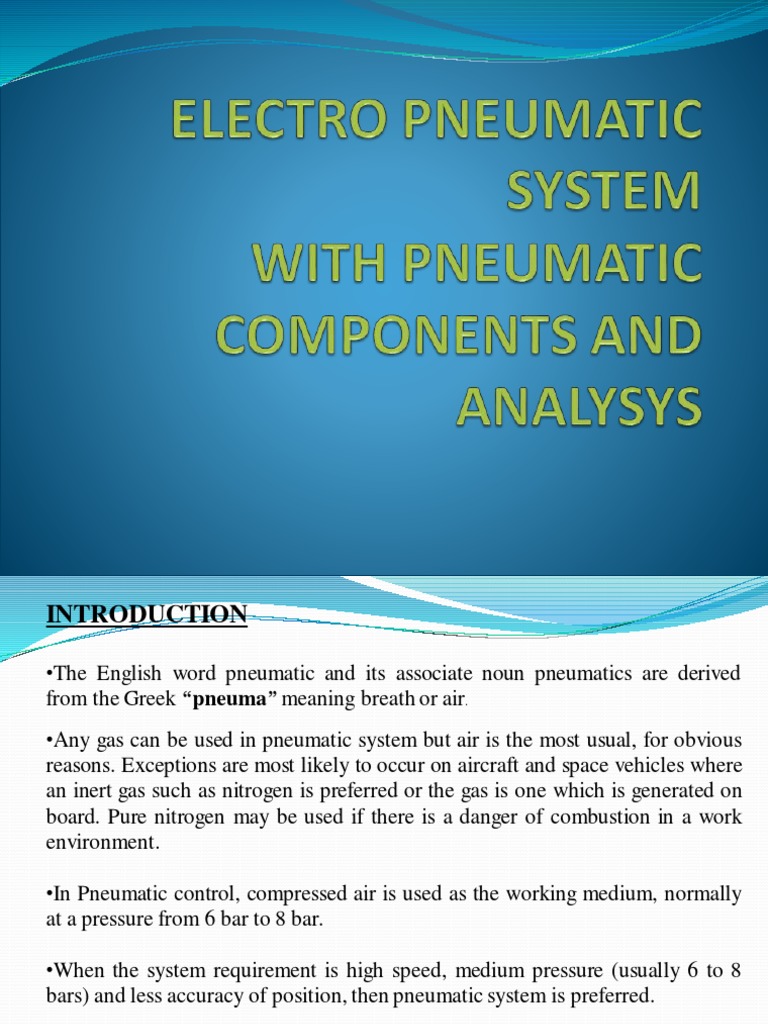 Pneumatic and Hydraulic Systems: A Technical Overview of Components ...