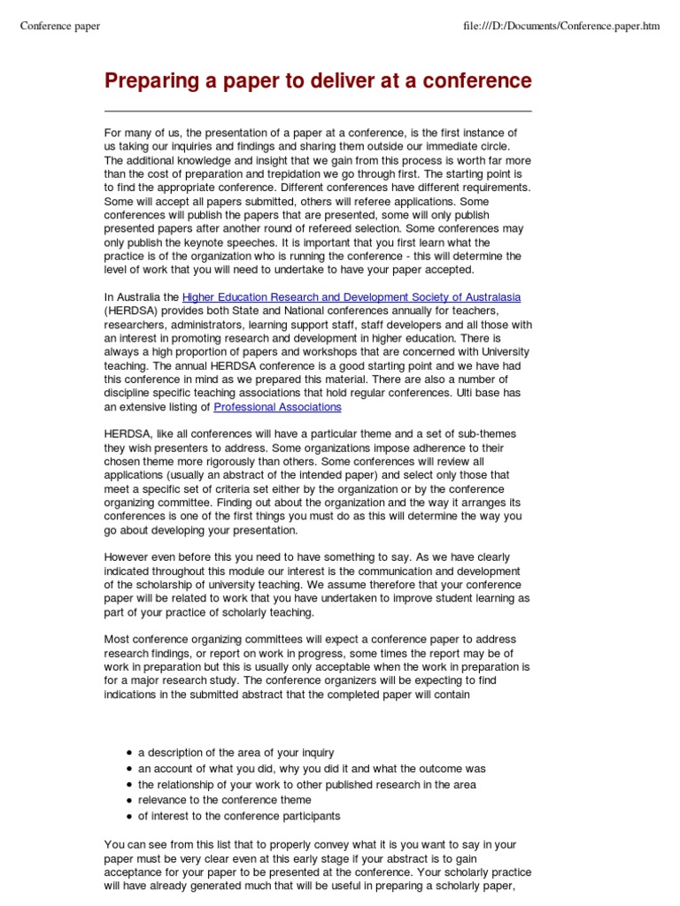 Conference Paper | PDF | Academic Publishing | Higher Education