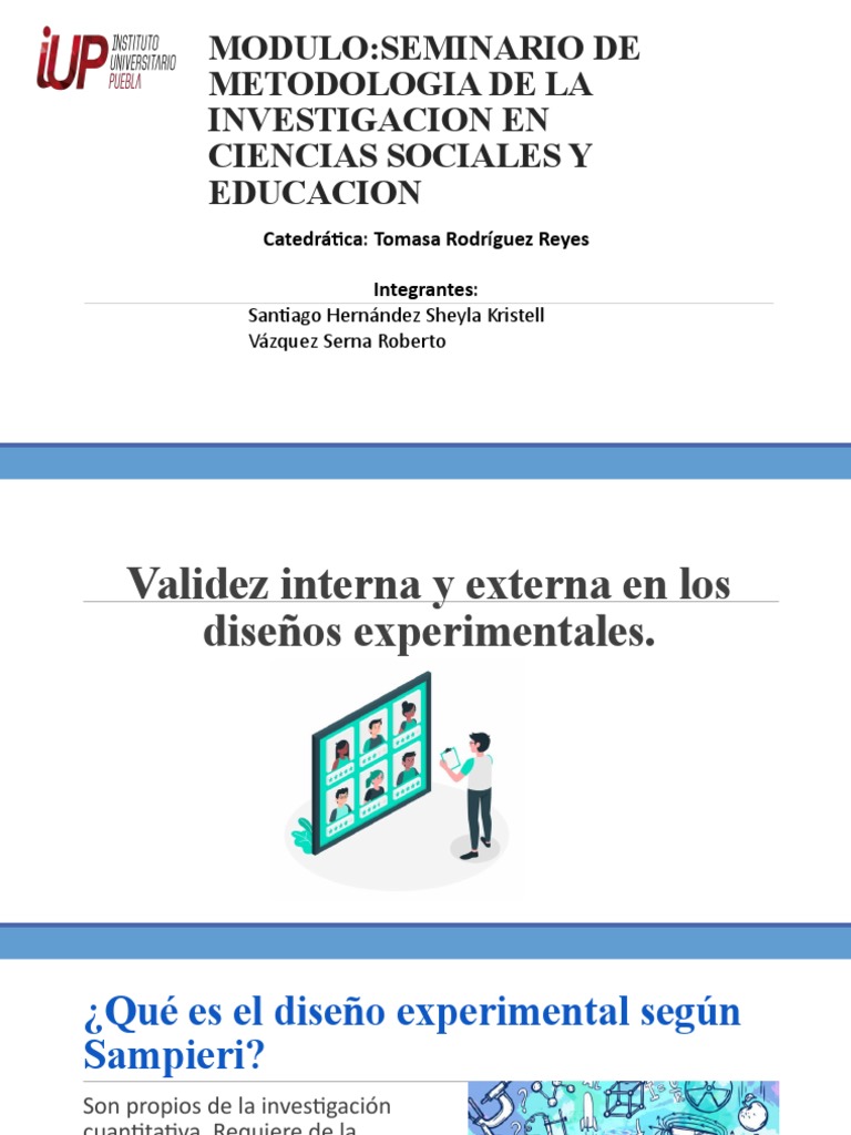 Validez Interna y Externa | PDF | Experimentar | Validez (Estadísticas)