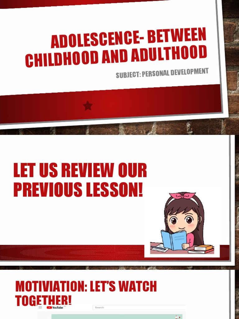 SHS-PowerPoint-Personal Development | PDF | Adolescence | Interpersonal ...