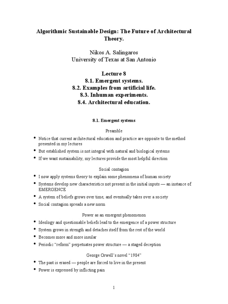 Algorithmic Sustainable Design The Future of Architectural | PDF ...