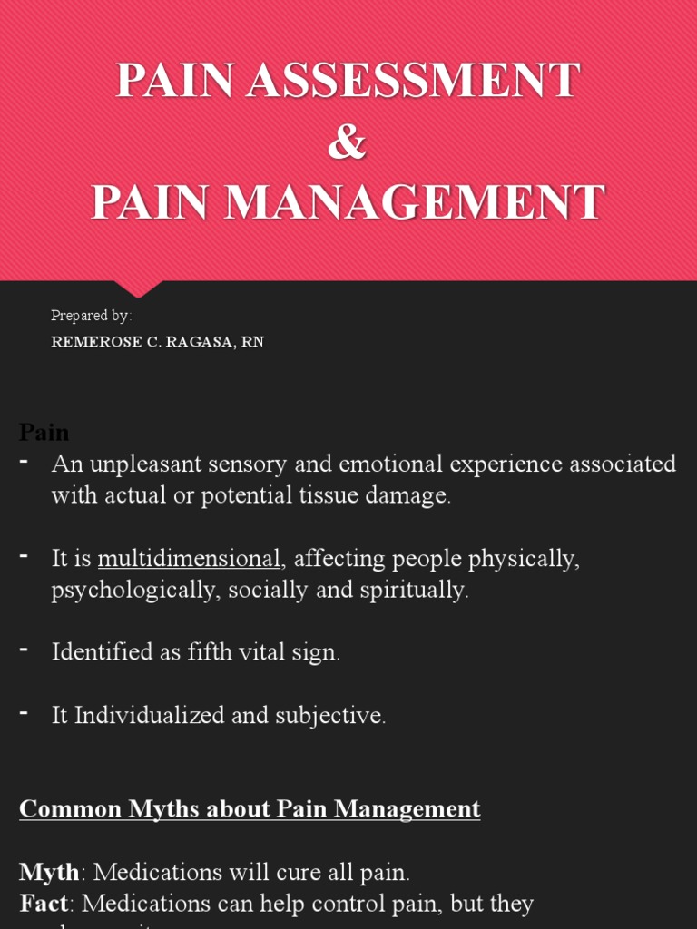 Pain Assessment & Management | PDF | Pain | Analgesic