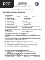 1st Quarter Exam EsP 9 | PDF