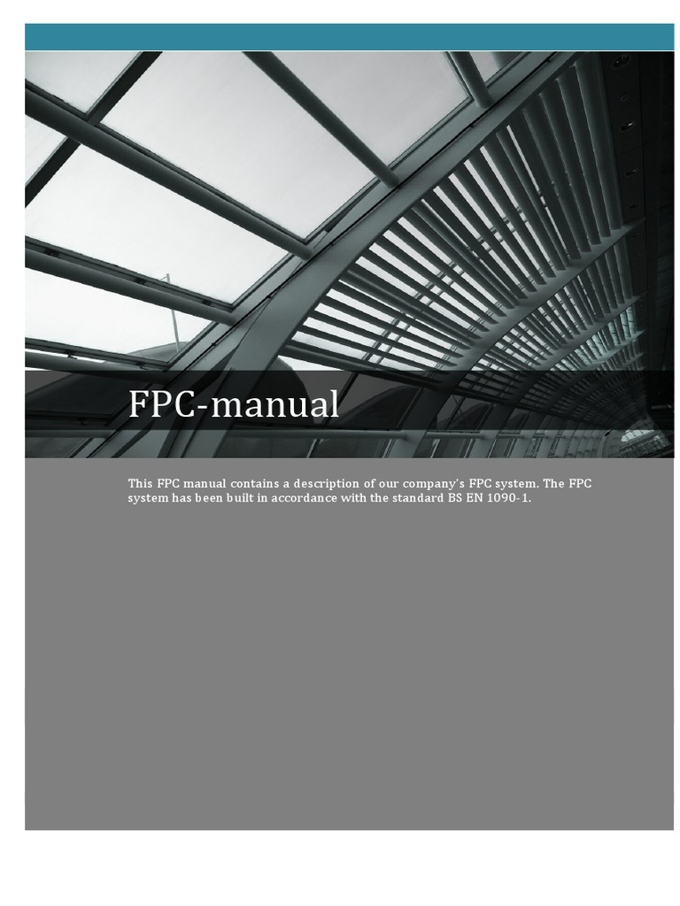 FPC Manual | PDF | Structural Steel | Specification (Technical Standard)