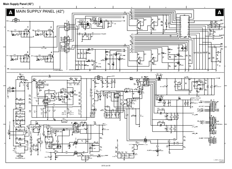 Main Upply Panel (42") : 10. Circuit Diagrams and PWB Layouts | PDF