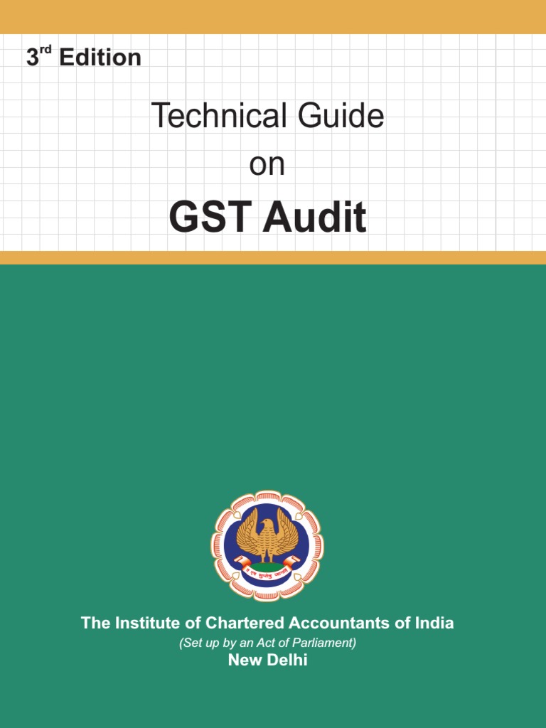 3rd Technical Guide On GST Audit | PDF | Audit | Taxes