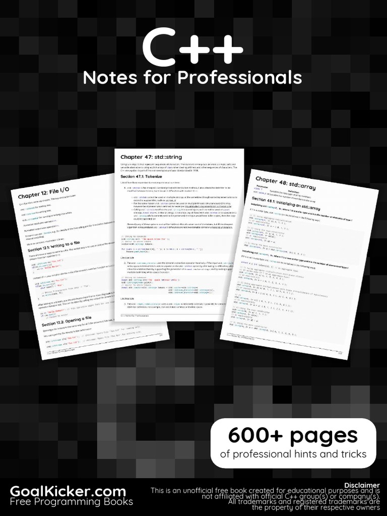 CPlusPlusNotesForProfessionals V2a | PDF | Pointer (Computer ...