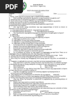 2nd Periodical Test Esp 8 | PDF