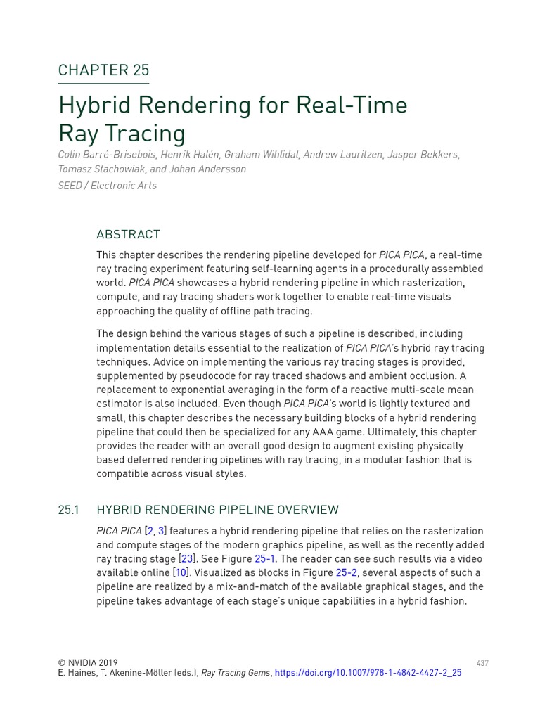 Hybrid Rendering For Real | PDF | Rendering (Computer Graphics) | Reflection (Physics)