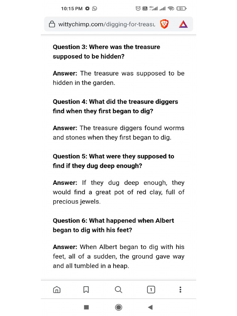 Digging For Treasure | PDF