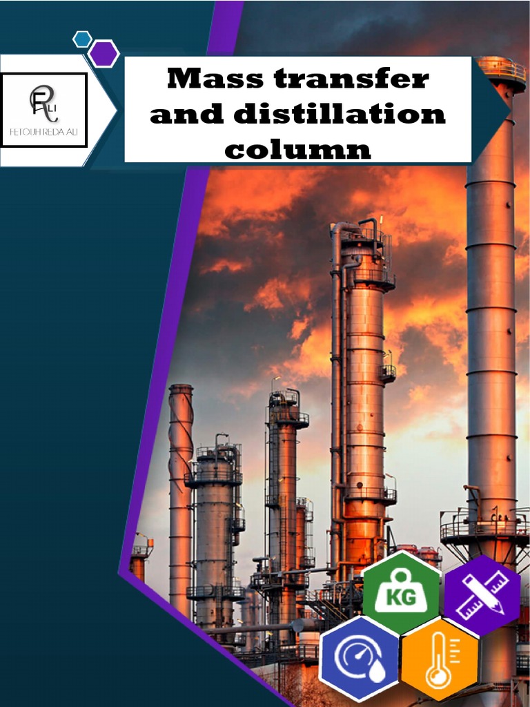 Mass Transfer in Distillation Coloumn | PDF | Distillation | Diffusion