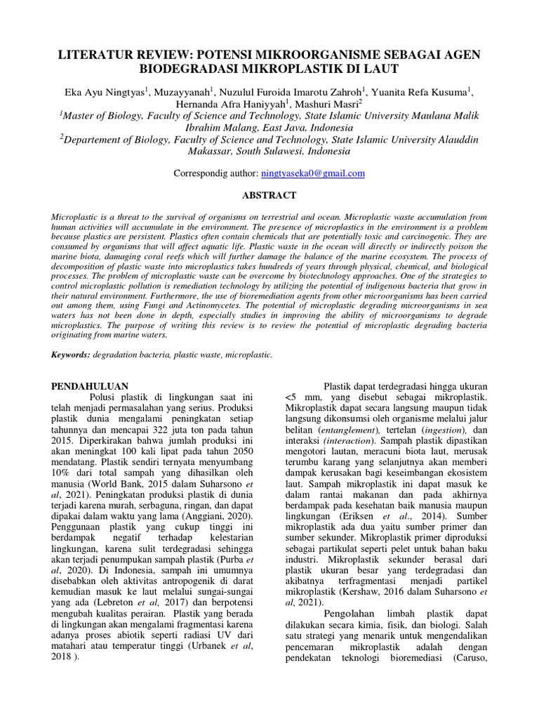 Artikel Review Biodegradasi | PDF | Plastic | Natural Environment