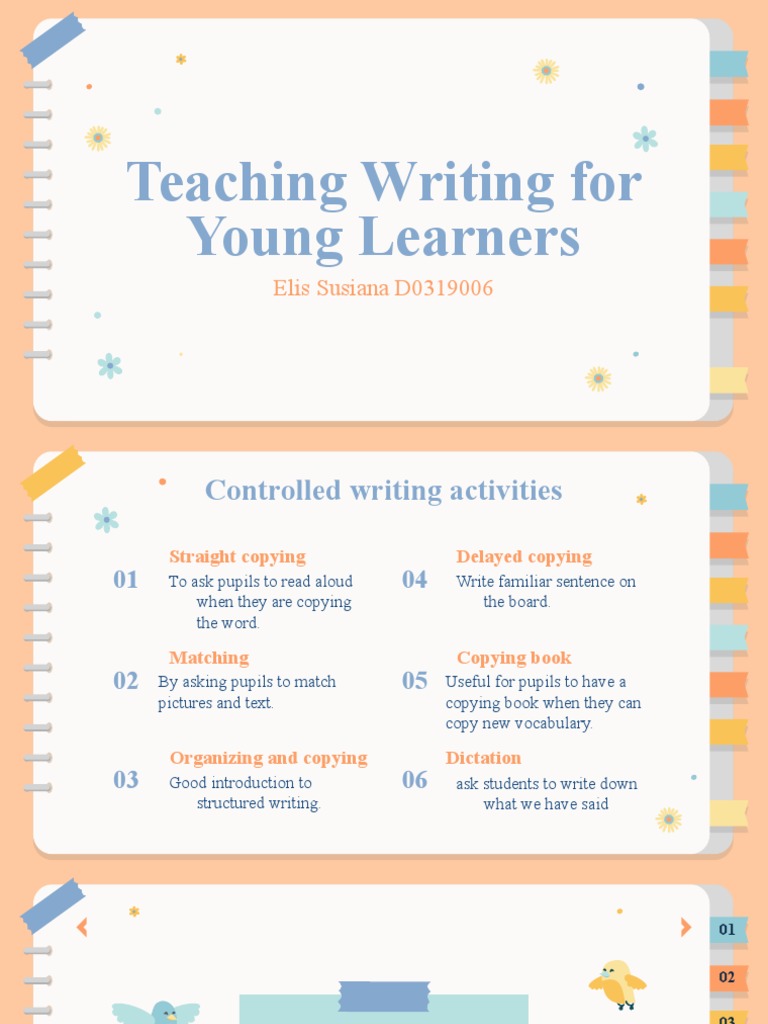 Teaching Writing For Young Learners: Elis Susiana D0319006 | PDF ...