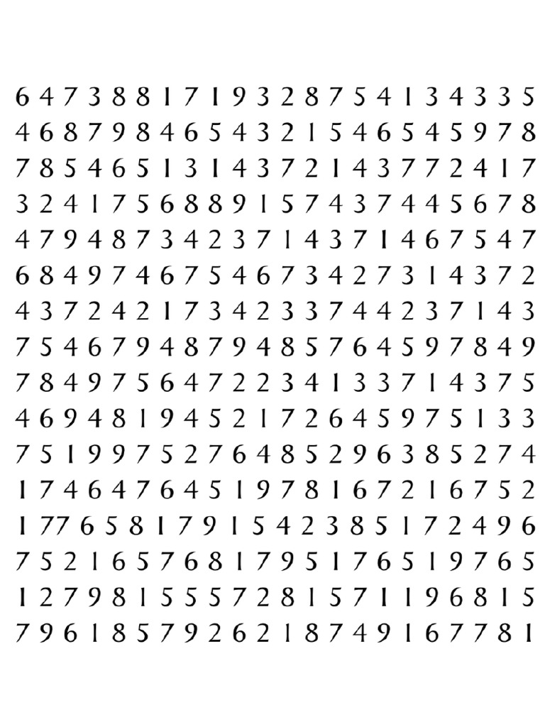 Matriz Números | PDF