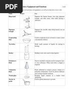 Laboratory Apparatuses and Uses | PDF | Filtration | Laboratory Equipment