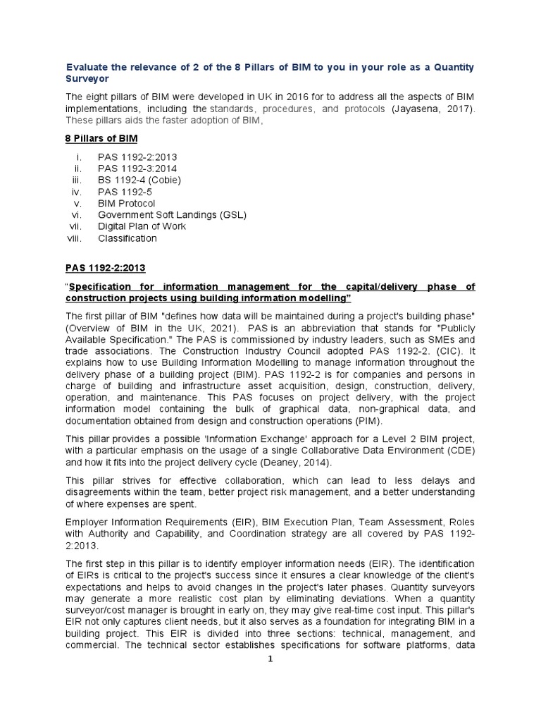 BIM Pillars | PDF | Building Information Modeling | Business