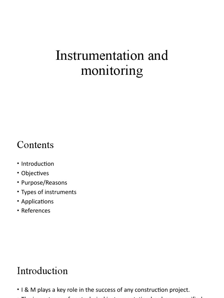 Instrumentation and Monitoring System Used For Deep Excavation | PDF ...