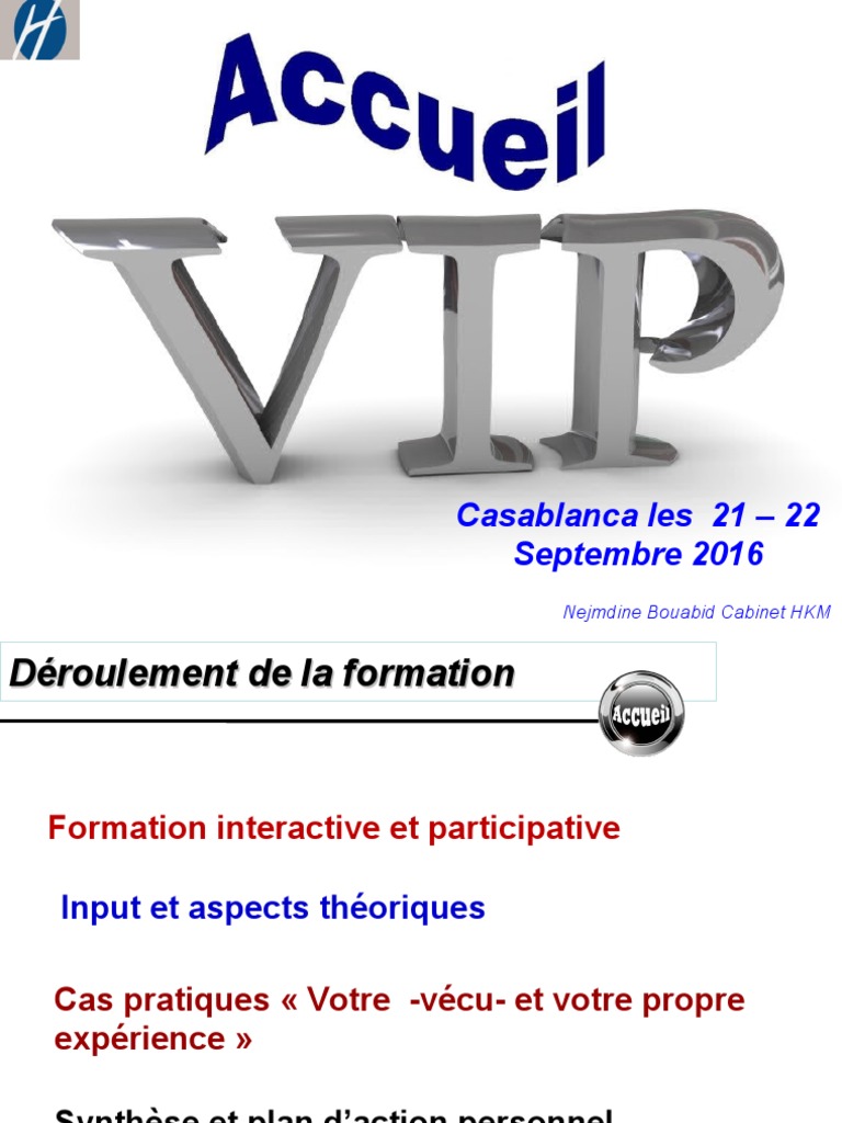 Accueil VIP | PDF | Émotions | la communication