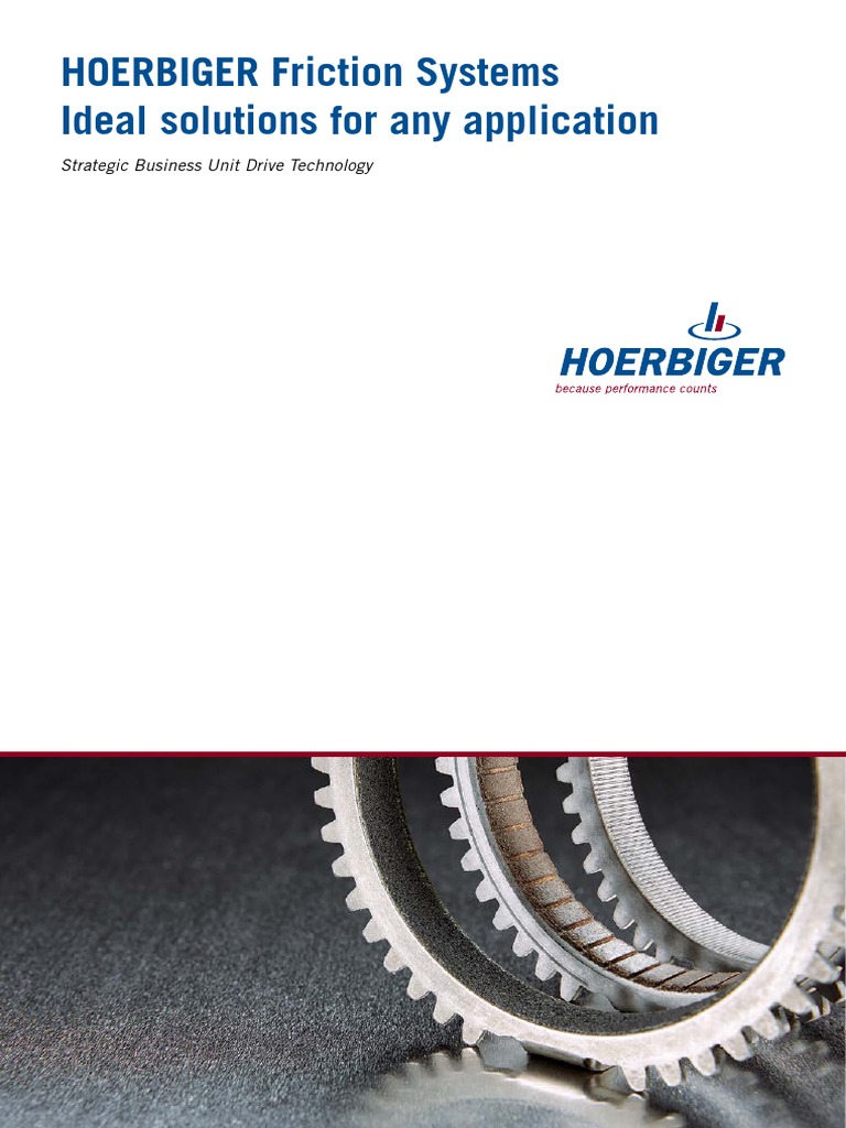 HOERBIGER Friction Systems Ideal Solutions For Any Application | PDF ...