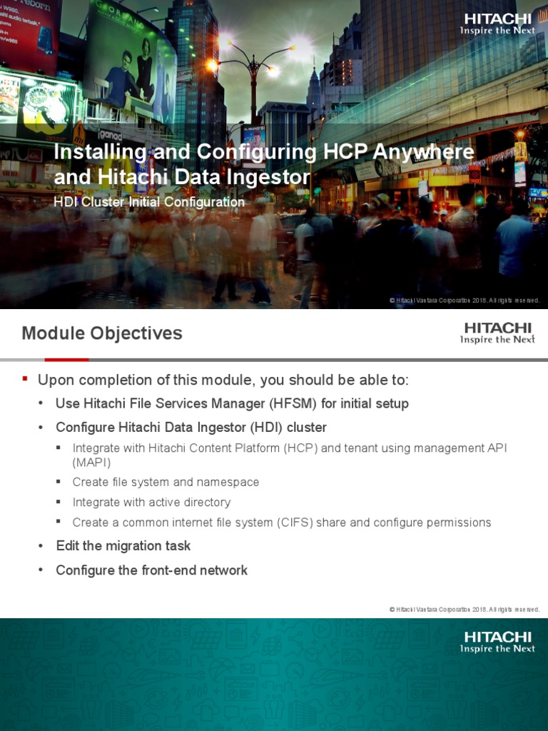 HFSM and HDI Cluster Initial Configuration - v1-0 | PDF | Computer ...