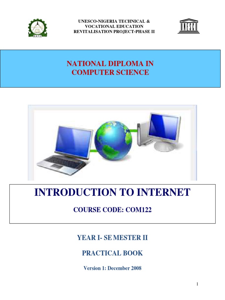 Com 122 Intro To Internet Practical | PDF | World Wide Web | Internet & Web