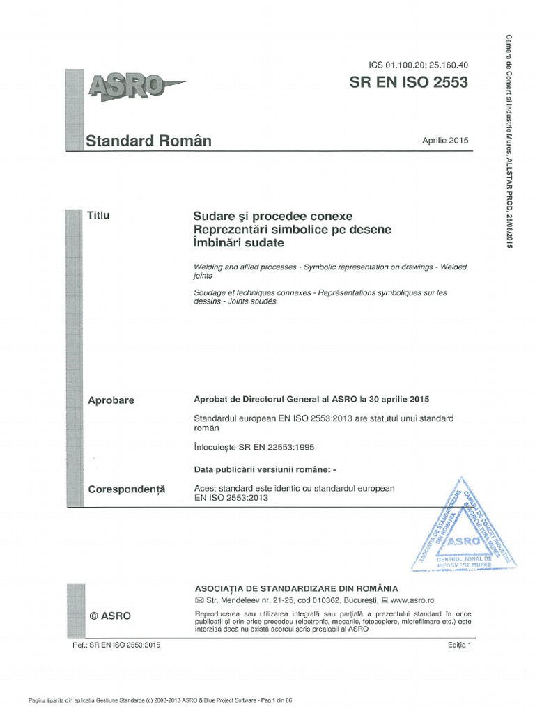 SR en ISO 2553-2015-Sudare Si Procedee Conexe-Reprezentari Simbolice Pe ...