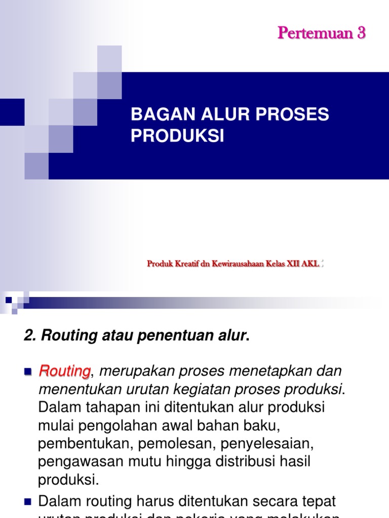 Pembuatan Bagan Alur Proses Produksi | PDF