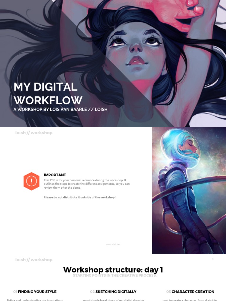 Loish Workshop - Steps | PDF | Paintings | Color