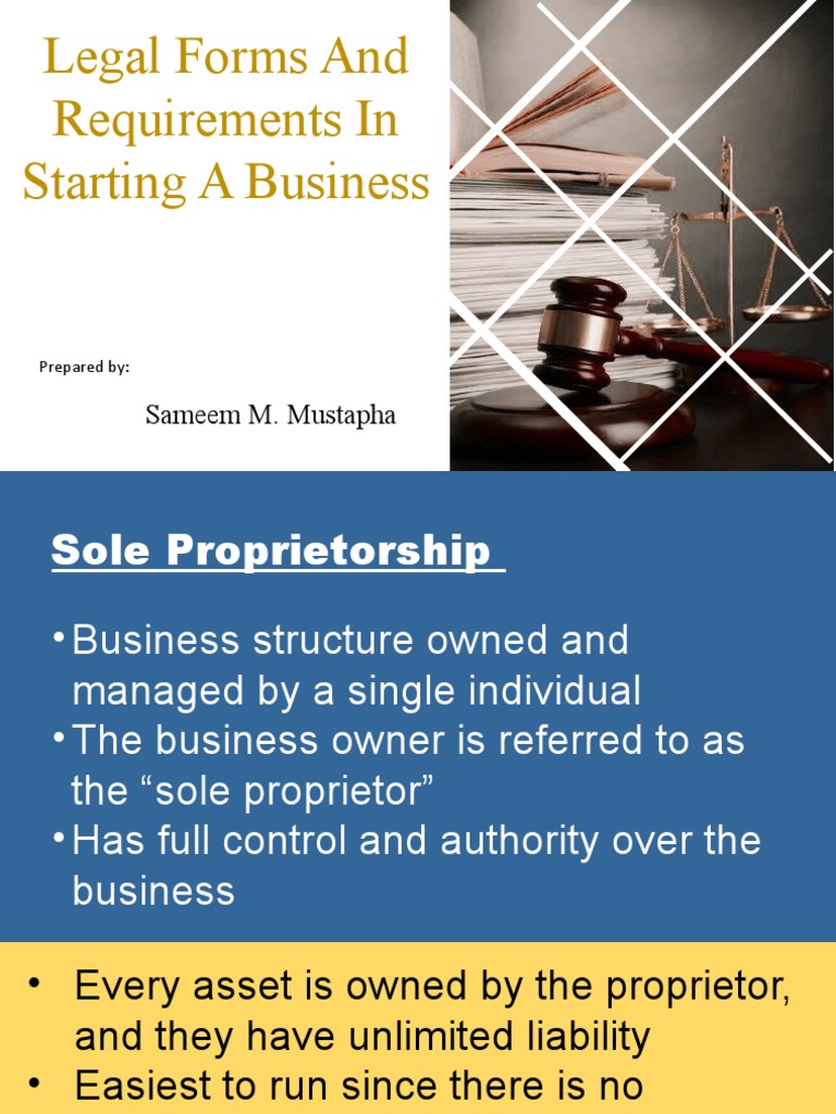 Sole Proprietor and Partnership | PDF | Sole Proprietorship | Partnership
