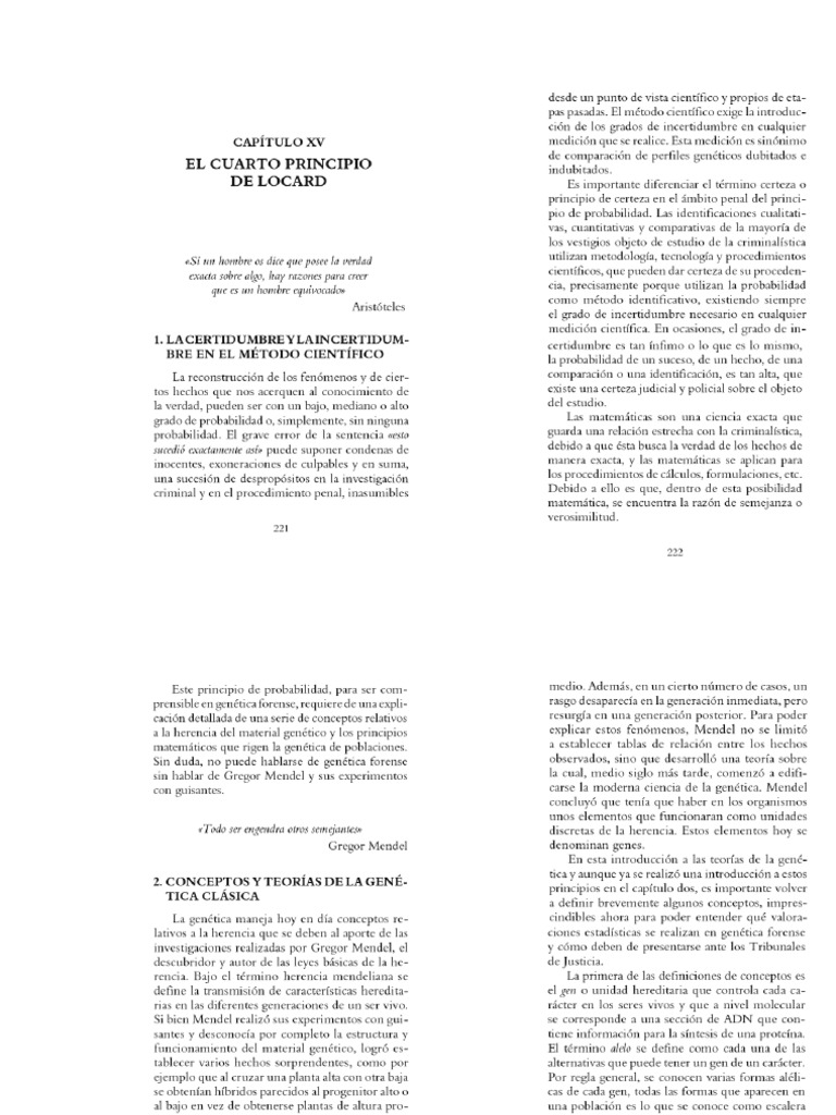 15 - El Adn de Locard El Cuarto Principio de Locard | PDF