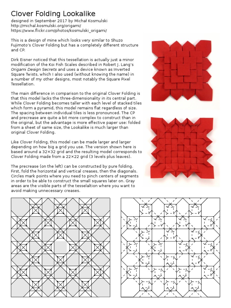 Clover Folding Lookalike Design Guide | PDF | Teaching Methods ...