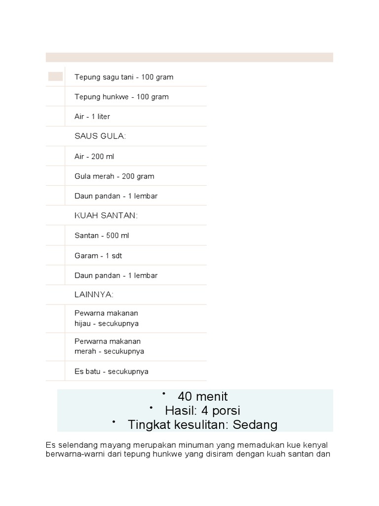 Tepung Sagu Tani | PDF