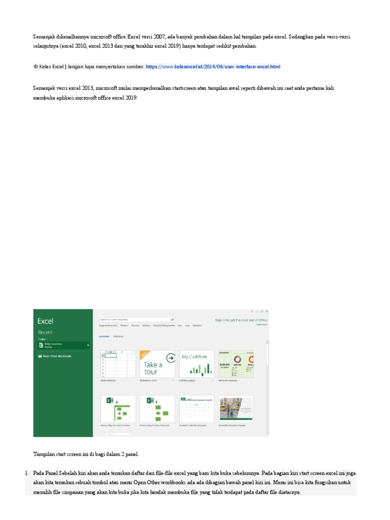 Cara Kerja Microsoft Excel 2019 | PDF