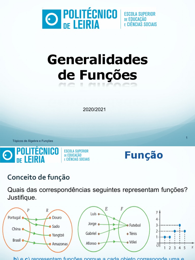 Funções: conceitos e características | PDF | Função (Matemática ...