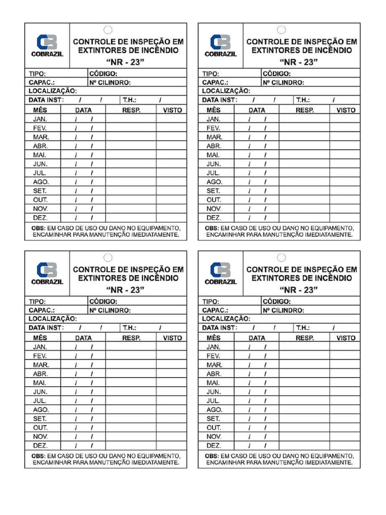 Etiqueta de Extintor | PDF