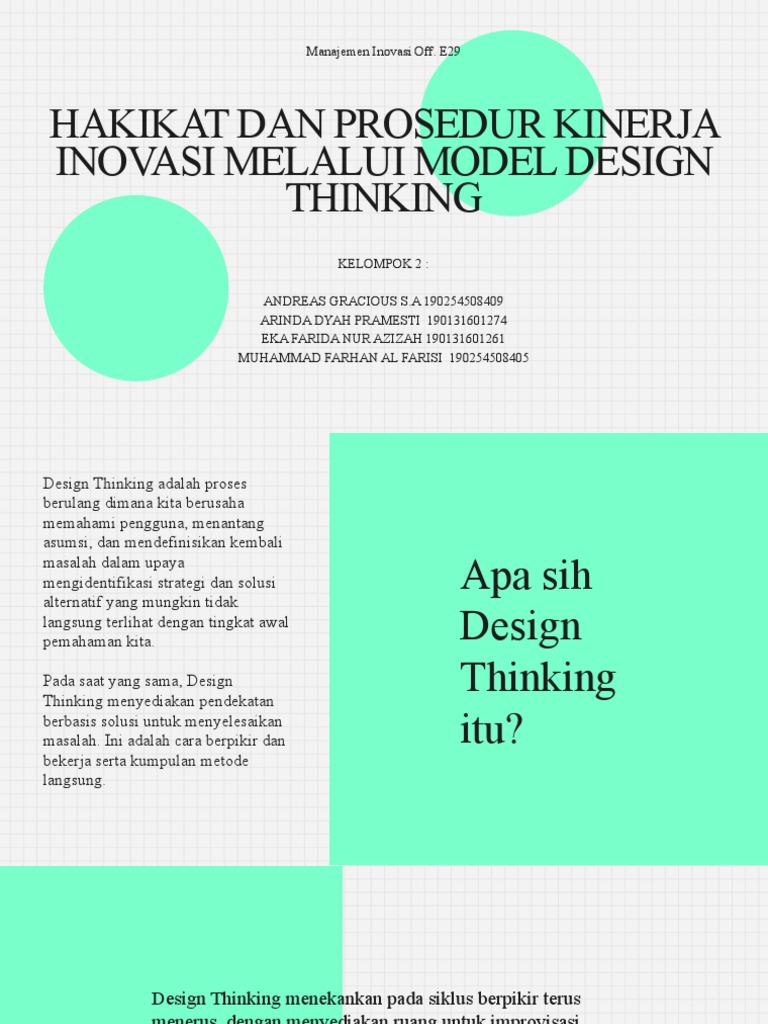Design Thinking untuk Mahasiswa | PDF