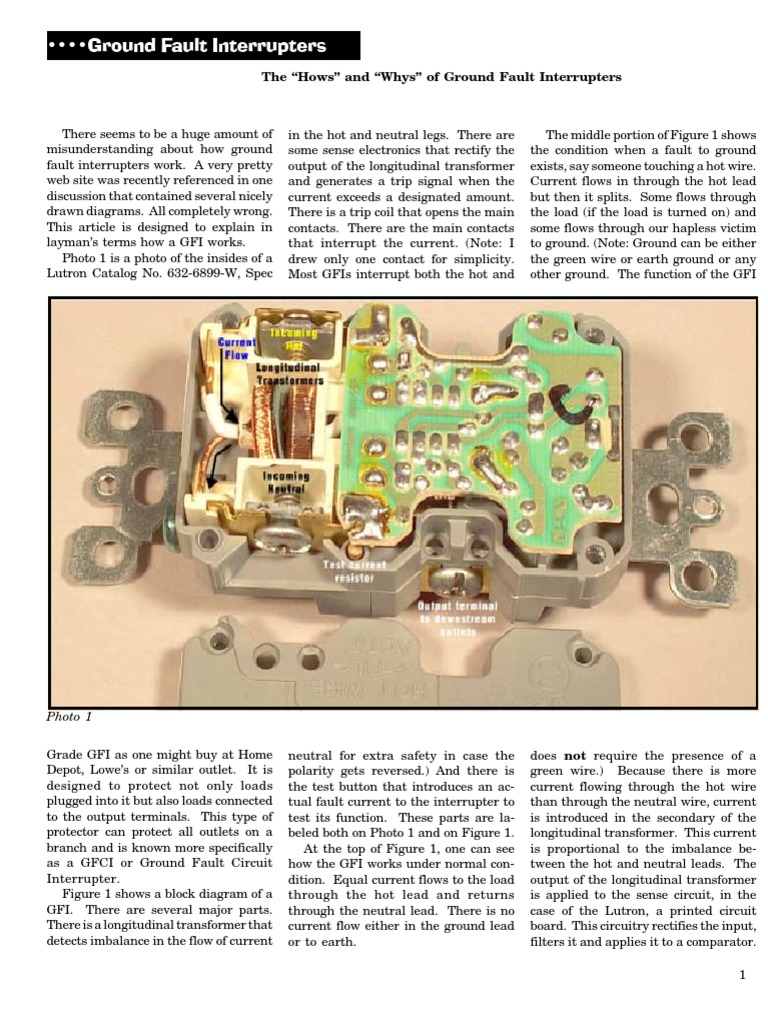 Aircraft GFI Relay Operation | PDF | Transformer | Electric Current