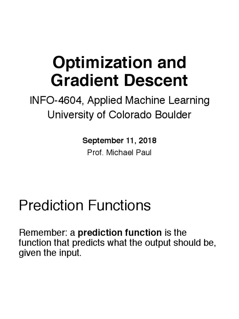 Slides-4 Optimization Extra Gradient Descent | PDF | Maxima And Minima ... Slides-4 Optimization Extra Gradient Descent | PDF | Maxima And Minima ...
