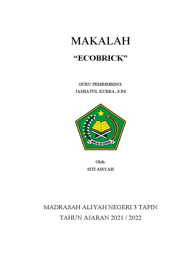 Makalah Eco Brick 1 | PDF