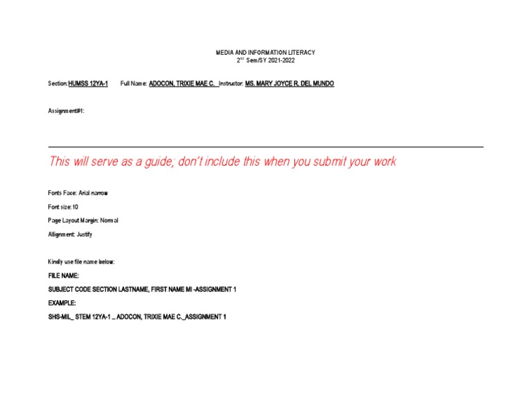 Template For MIL | PDF | Language Arts & Discipline