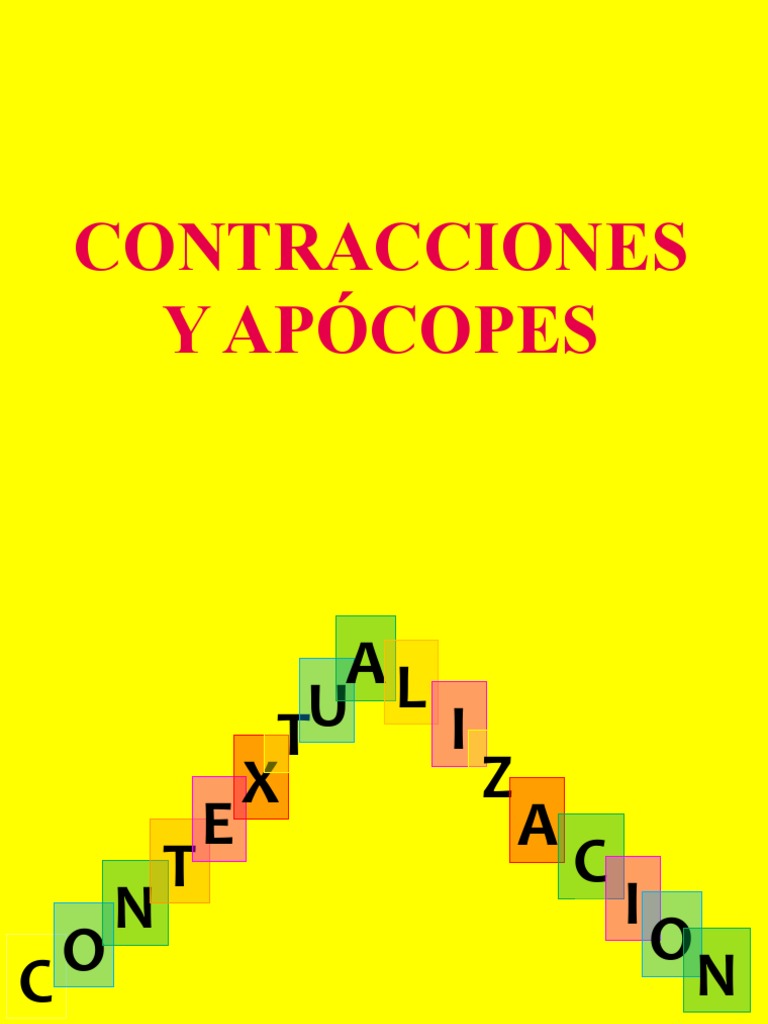 Apocopes U Contracciones Del Castellano | PDF | Adjetivo | Sustantivo