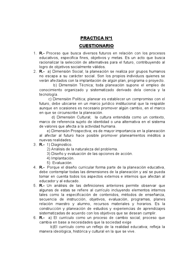 Pruebita | PDF | Plan de estudios | Planificación