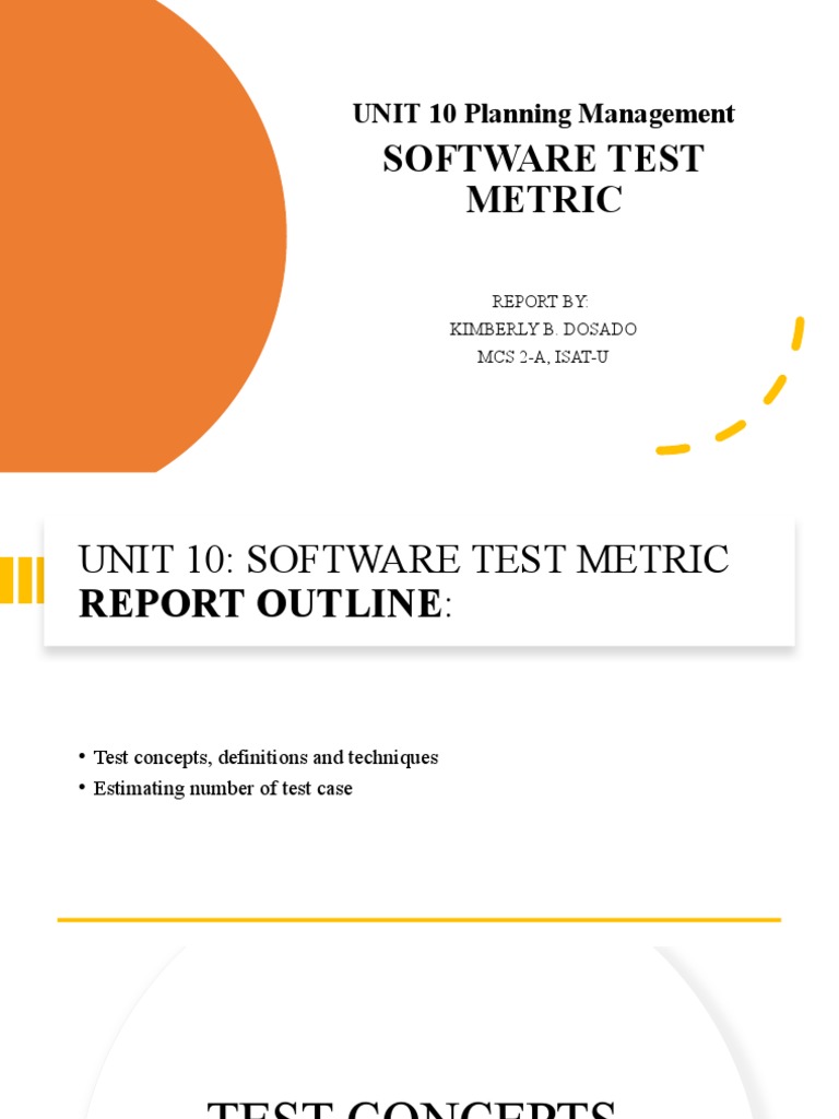 Software Test Metric: UNIT 10 Planning Management | PDF | Software ...