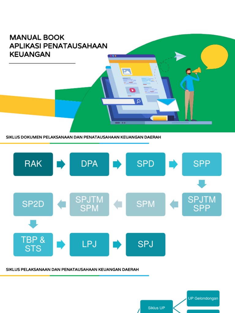 Manual Book - Pengaturan, RAK, DPA, SPD | PDF | Pengelolaan Keuangan & Uang | Teknologi & Rekayasa