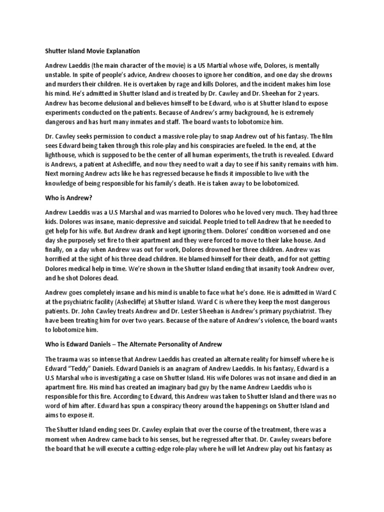 Shutter Island Movie | PDF