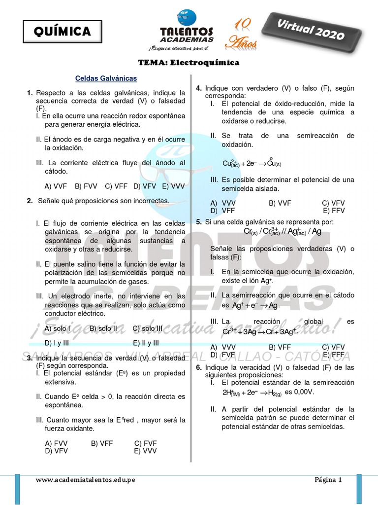 ELECTROQUIMICA | PDF | Redox | Química
