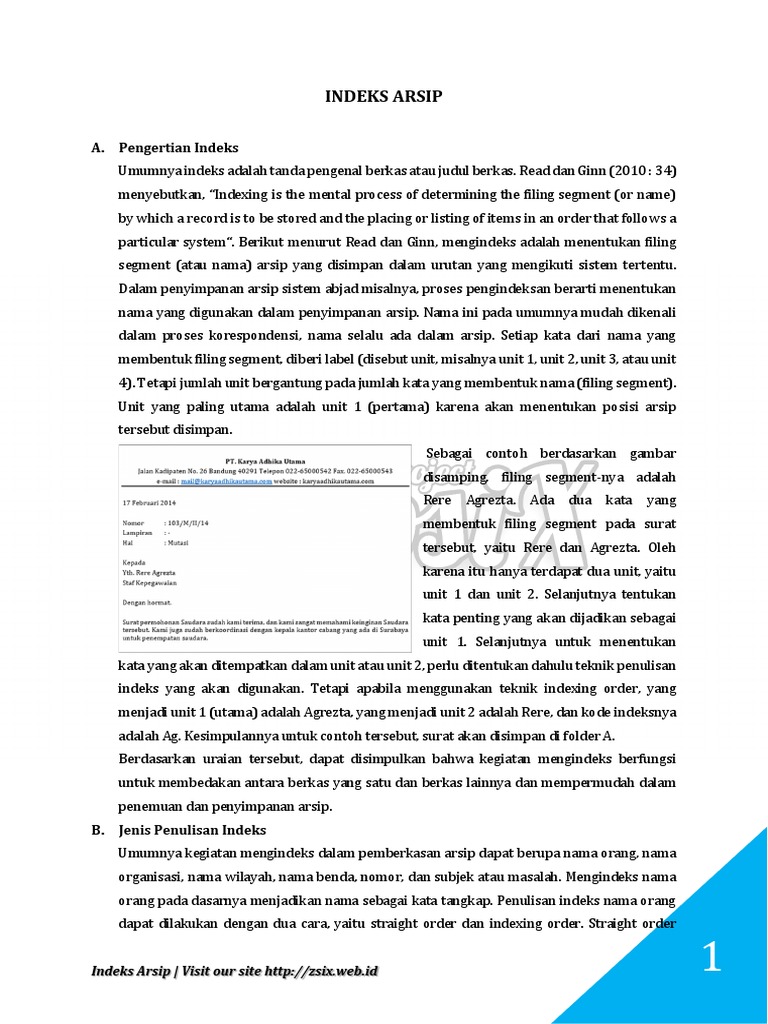 Indeks Arsip | PDF