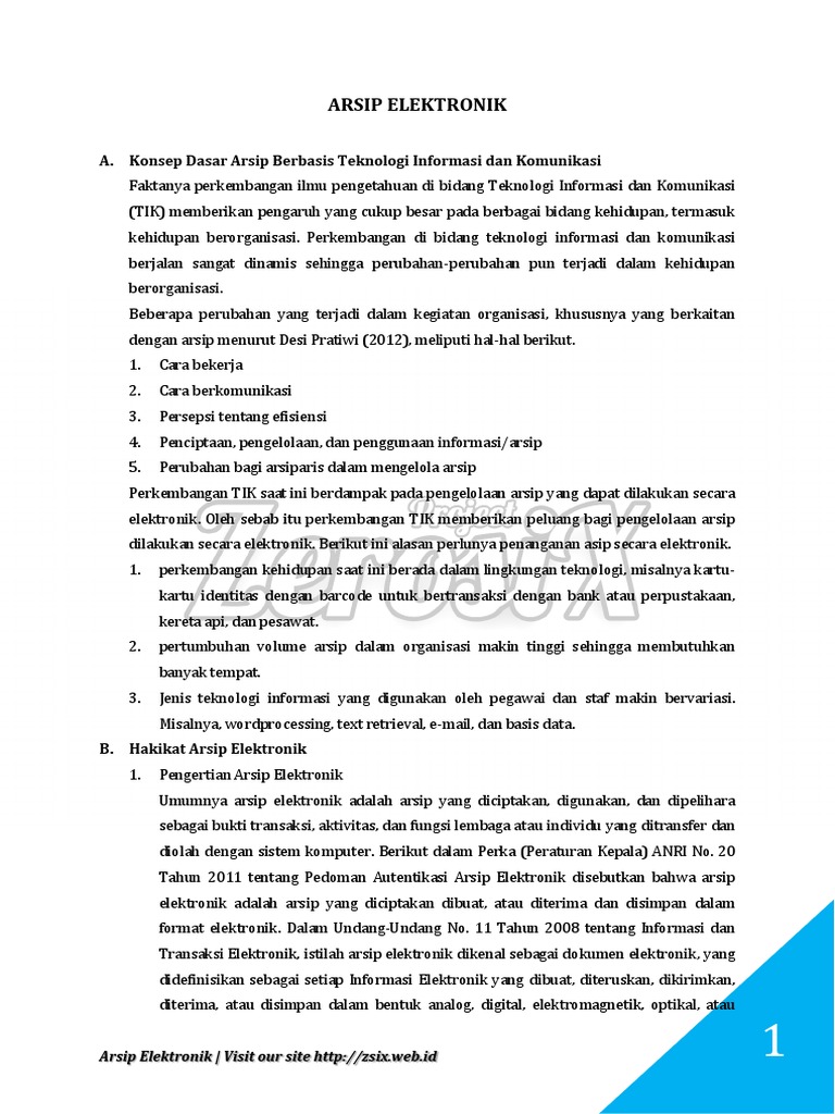 Arsip Elektronik | PDF