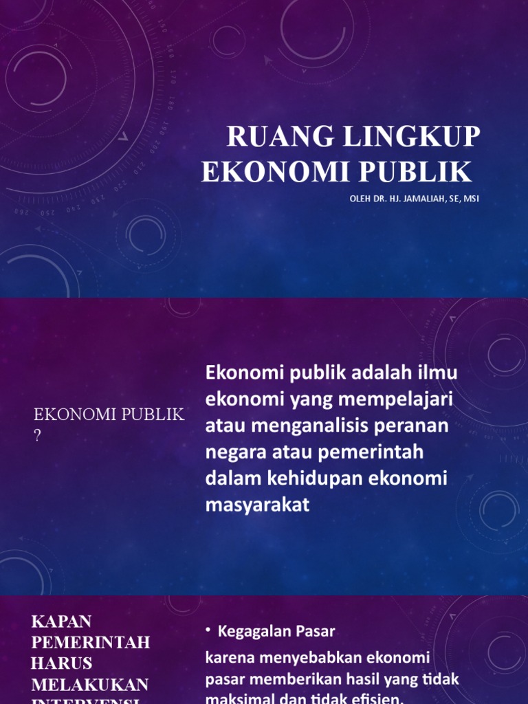 1 Ruang Lingkup Ekonomi Publik | PDF